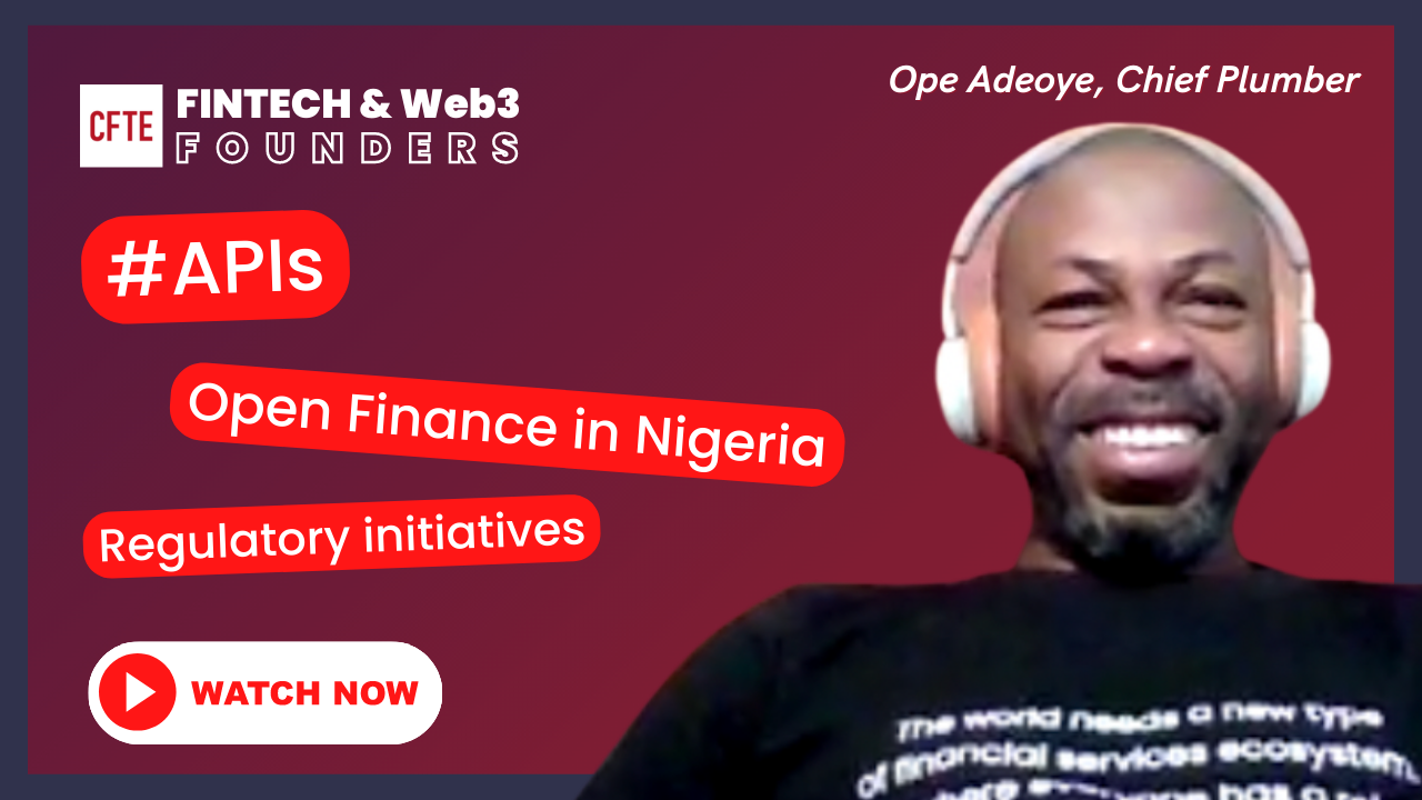 FinTech as a Service for Africa Region | (Ope Adeoye from OnePipe) - CFTE
