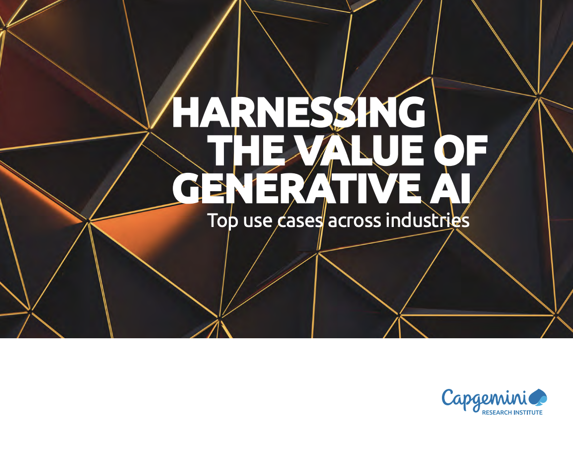 AI Digital Library - Capgemini Research Institute - Harnessing the value of generative AI: Top ...