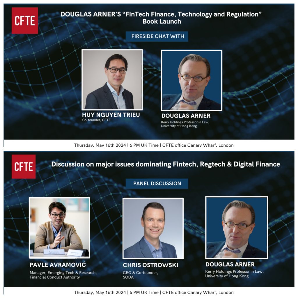 Douglas Arner's “FinTech | Finance, Technology and Regulation” Book Launch - CFTE